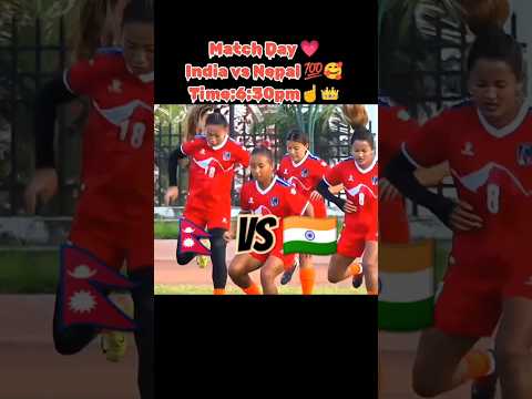It's an el classico in South Asian games between Nepal vs India 🇳🇵Vs 🇮🇳 #nepvsind #womensfootball
