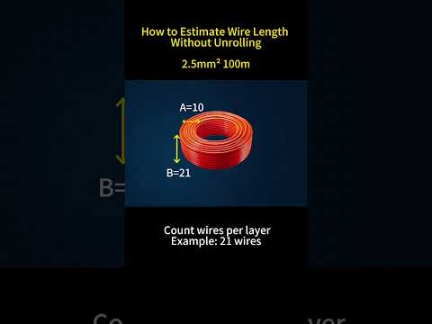 ๐ How to Measure Wire Length Without Unrolling! ๐คฏโก