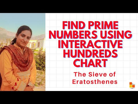 How to Find Prime Numbers using Interactive Hundreds Chart : The Sieve of Eratosthenes