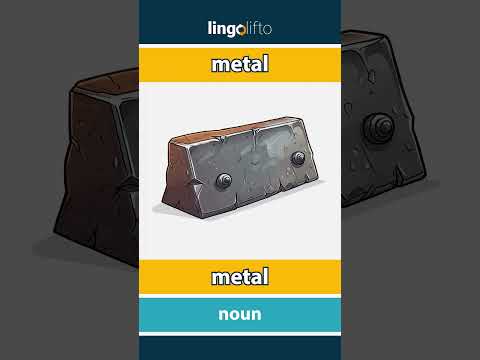 🇬🇧🇪🇸 metal - metal : learn English : aprendamos inglés : vocabulary builder