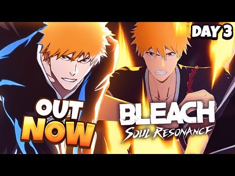 BLEACH SOUL RESONANCE: GAMEPLAY & SUMMONING LIVE! DAY 3 SOUL SOCIETY ARC!! (Closed Beta Test)