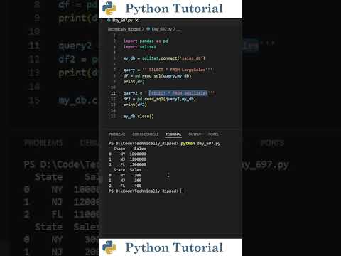 The Easy Way to Combine SQL Queries in SQLite | Python Tutorial