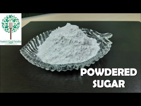 how to make powdered sugar without cornstarch ( icing sugar recipe ) | powdered sugar recipe