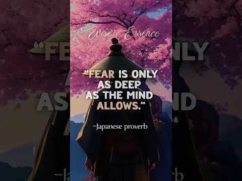 4 Japanese Proverbs For Wisdom And Strength #shorts