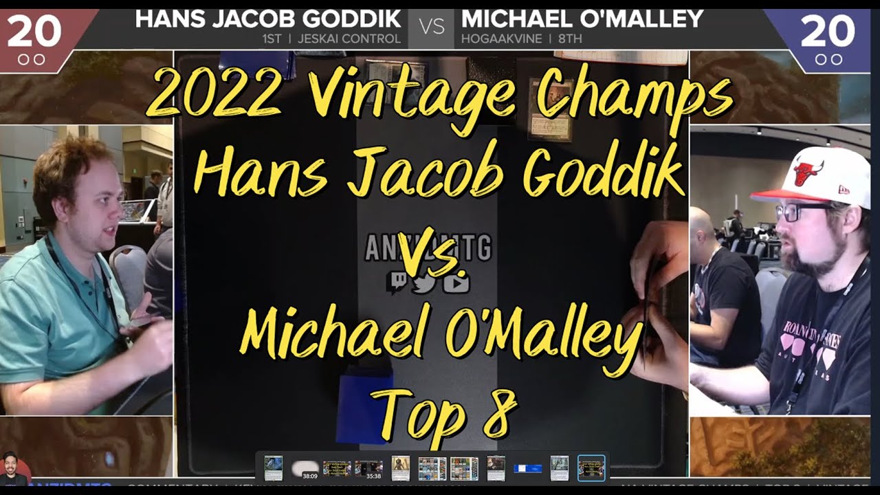 Eternal Weekend 2022 Vintage Champs Top 8 Hans Jacob Goddik Vs Michael O'Malley Magic The Gathering