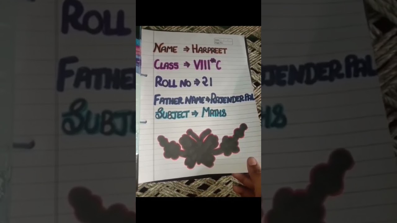 8th class project file math