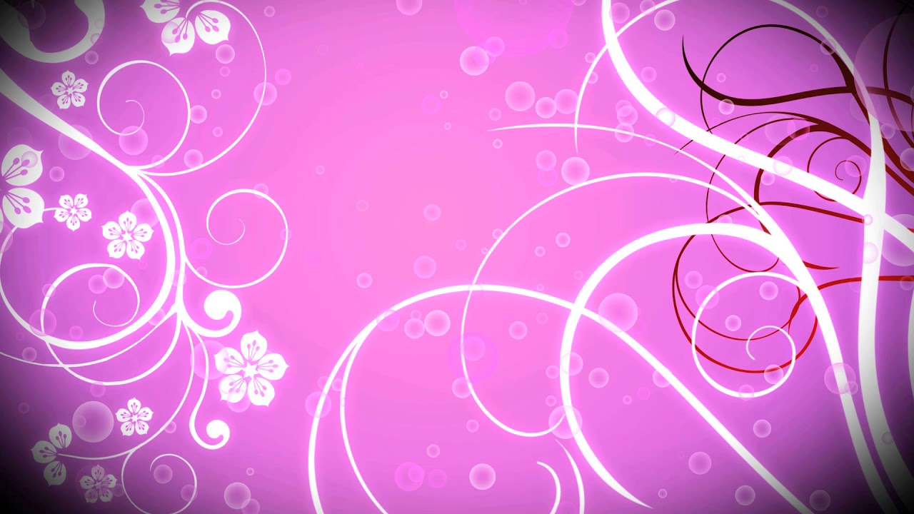 Pink, Red, and White Flourishes Motion Background Vector