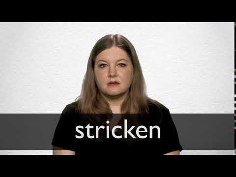 STRICKEN definition and meaning | Collins English Dictionary