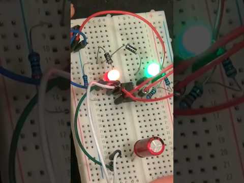 555 Timer Duel Flashing LEDs