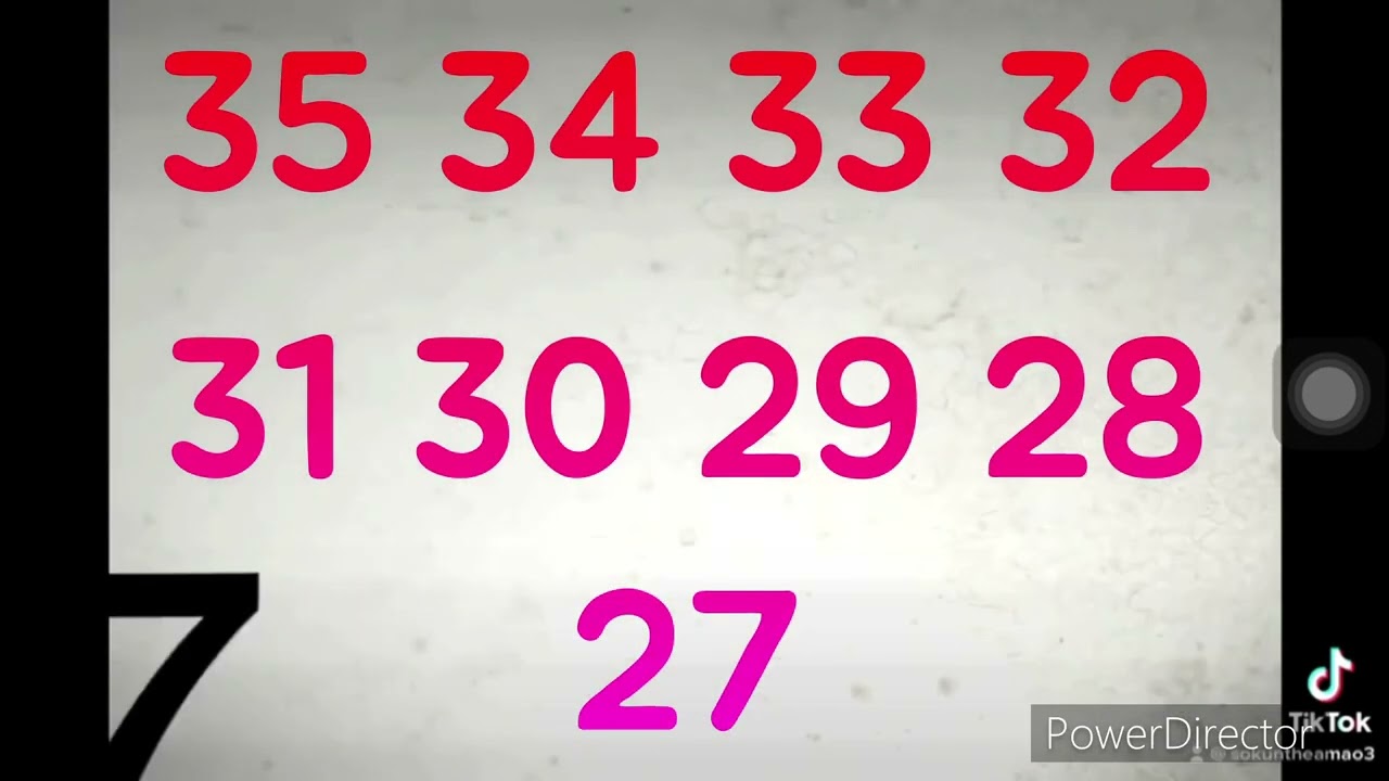 60 second countdown ALL FONTS