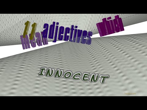 innocent - 13 adjectives which are synonym to innocent (sentence examples)