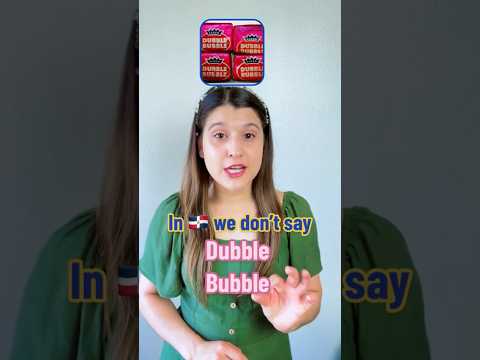 Dubble bubble= chicle duble 🇩🇴 #learning #spanish #dominicana #trending #foryou #dominican #viral