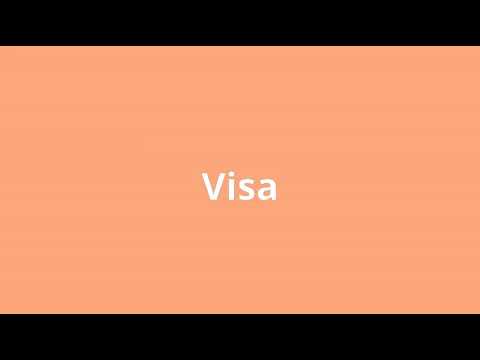 what is the meaning of Visa
