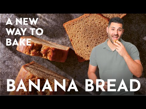 How to make easy, 5 ingredient Banana Bread, 100% naturally plant-based