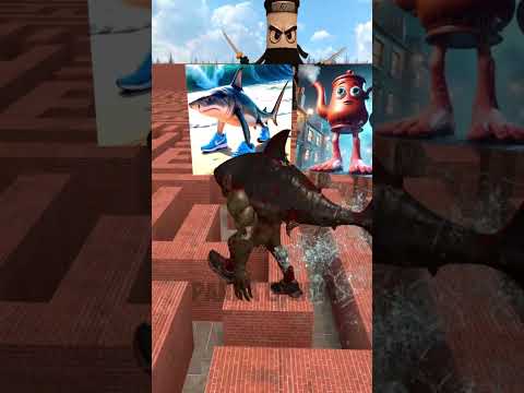 ALL SIZE EVOLUTION TRALALERO TRALALA 2D 3D BRAINROT MEMES BIG MAZE Gmod