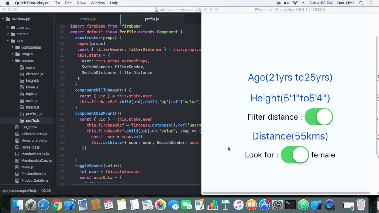 Tinder clone using React Native and Firebase  part 1