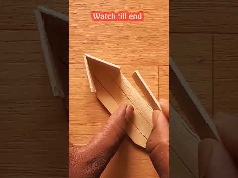 Ice cream stick Boat #shorts #shortsvideo #boat #jimikki #vijay #craft #diy #popsicle
