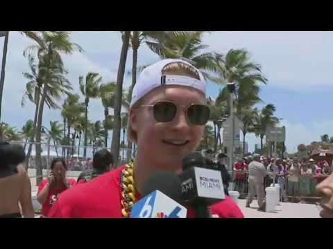 Panthers' Gustav Forsling said it's a great time to celebrate with the fans