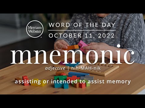 Merriam-Webster Word of the Day: Mnemonic