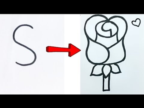 Rose Drawing for kids | Two Rose Drawing tutorial for beginners #howto