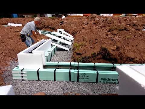 How to Form and Pour Concrete Footings with the Foothold ICF Footing System
