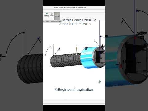 3D Model of Socket Head Screw for Square Drive Wrench | @Engineer.Imagination| #solidworks #3d
