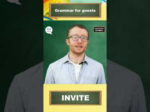 Everyday Grammar TV: Grammar for guests, Part 1