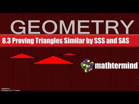 BIM Geometry 8-3 SSS and SAS Similarity Theorems