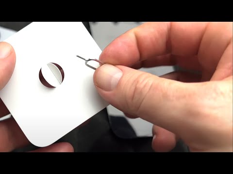 How do you open an iPhone 14 SIM card slot?