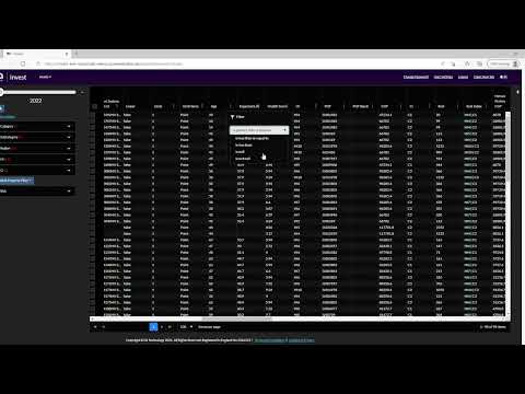 Invest Software - Using Key Results Filters
