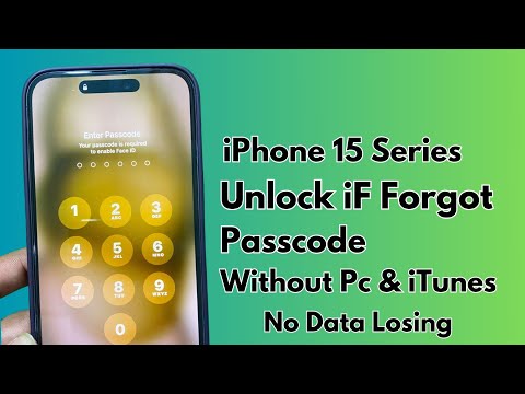 iPhone 15 Pro Unlock ! iPhone 15 Series Unlock iF Forgot Passcode Without Pc & iTunes No Data Loss