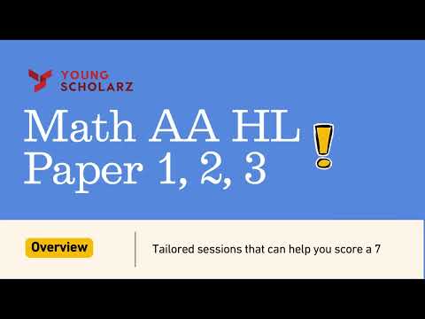 IBDP Math AA HL Overview - Paper 1, 2, 3