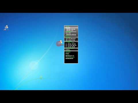 System Monitor Windows 7 Sidebar Gadget