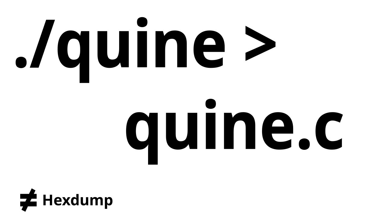 A program that prints its own source code