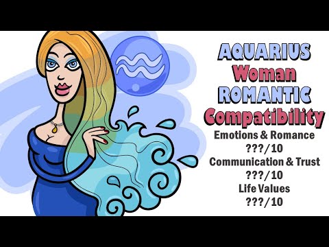 AQUARIUS Woman ROMANTIC Compatibility with all Zodiac Signs