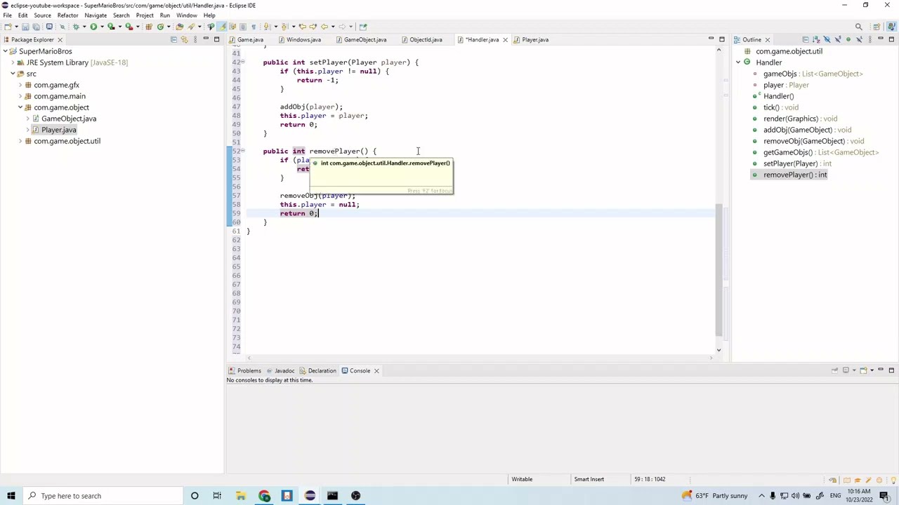 Java Game Programming #8 - Player