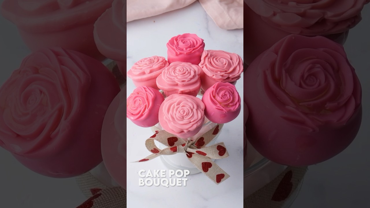 The best bouquet is made out of rose cake pops #shorts