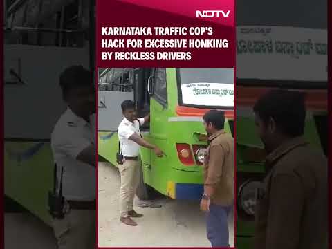 Karnataka Traffic Cop's Hack For Excessive Honking By Reckless Drivers Is Viral