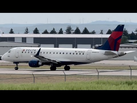 Delta Connection (SkyWest) Embraer E175LR (E175S) Takeoff From Idaho Falls [N610CZ]
