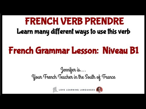 Irregular French Verb PRENDRE | vidavalencia
