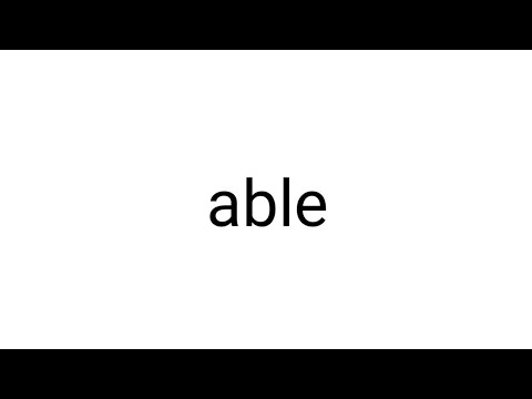 Able Meaning | Able Meaning In English | Able | Word Of The Day | Quick Dictionary
