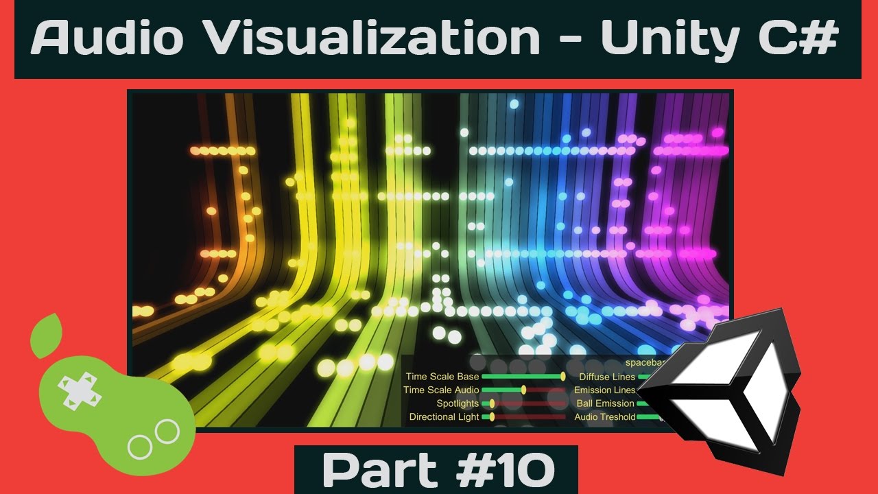 Audio Visualization - Unity/C# Tutorial [Part 10 - 64 Audio Bands]