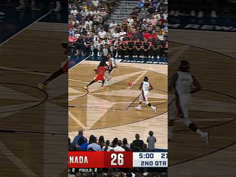 Steph Finds Jrue Holiday with a behind the back dime π #USABMNT
