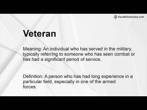 Veteran Meaning