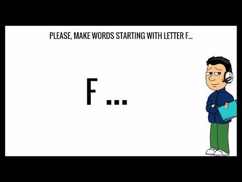 Just make words starting with F.