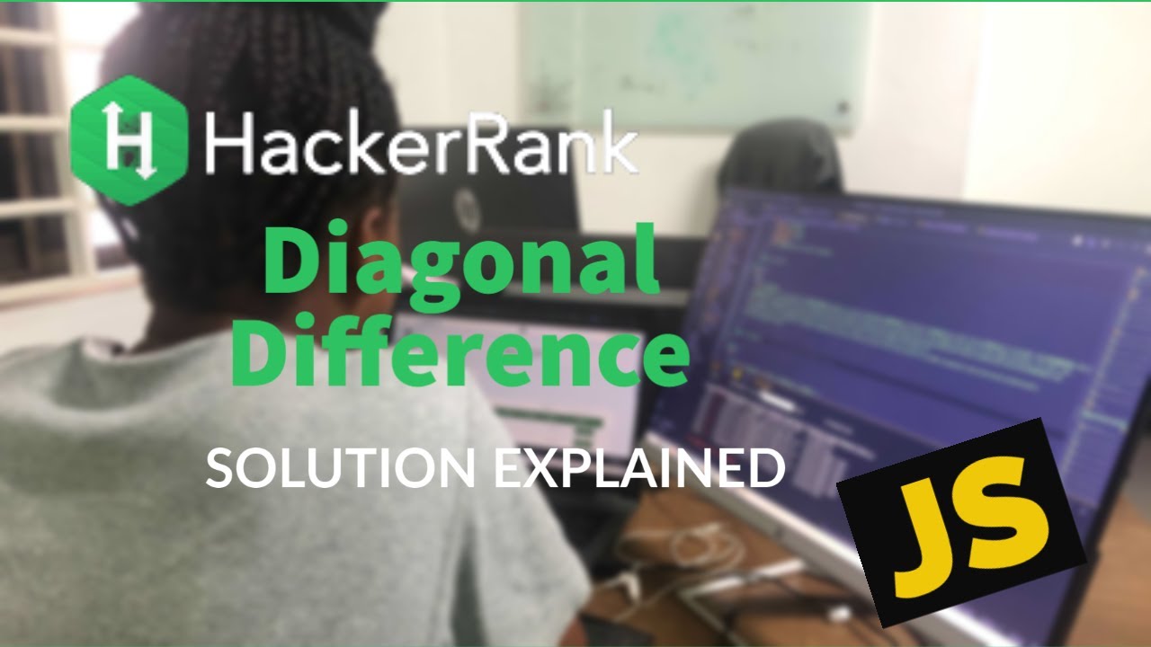 HackerRank - Diagonal Difference Solution javascript