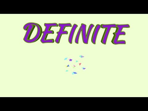 "DEFINITE" pronunciationand meaning in English & Hindi