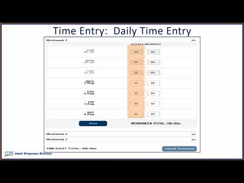 Time Entry for Providers