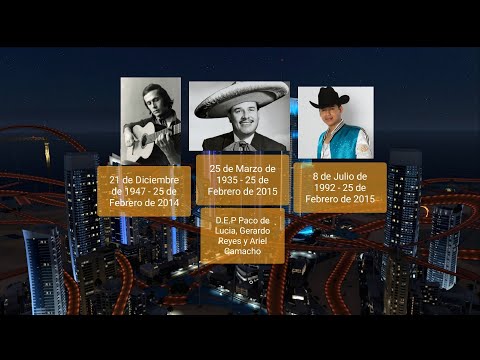 Descansa en paz a Paco de Lucia, Gerardo Reyes y Ariel Camacho