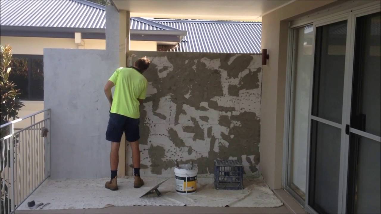 Rendered Hebel Wall Restoration - Central Coast Rendering